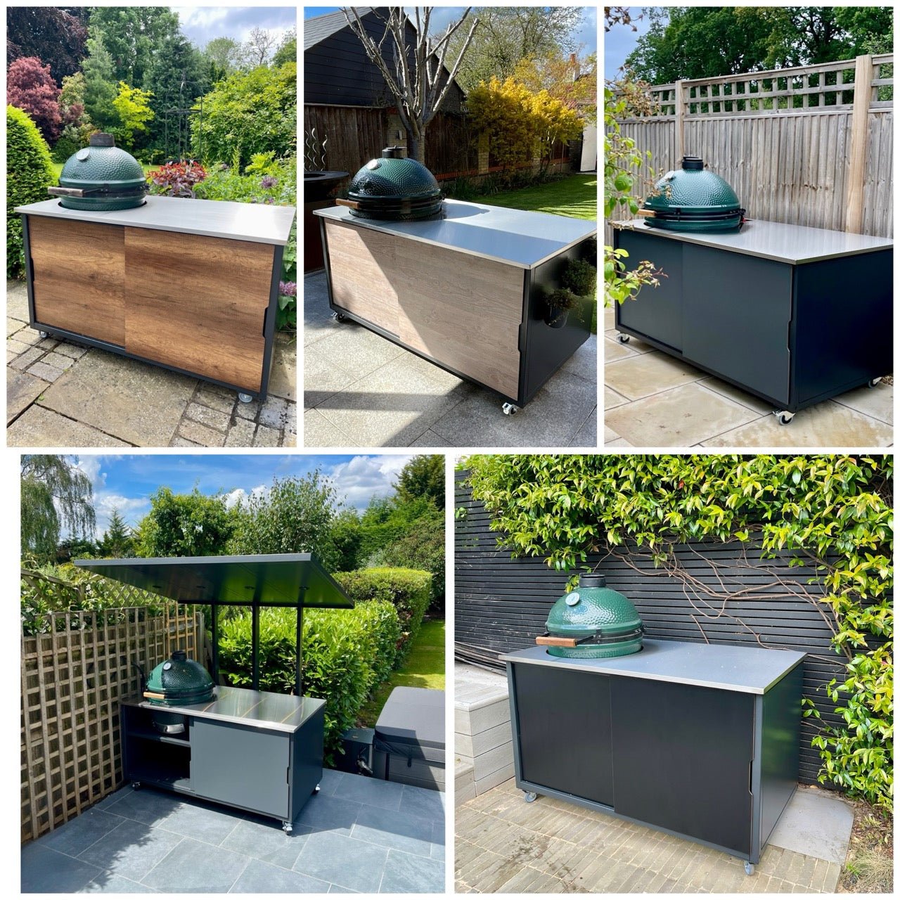 Outdoor kitchen table for Big Green Egg – KamadoSpace