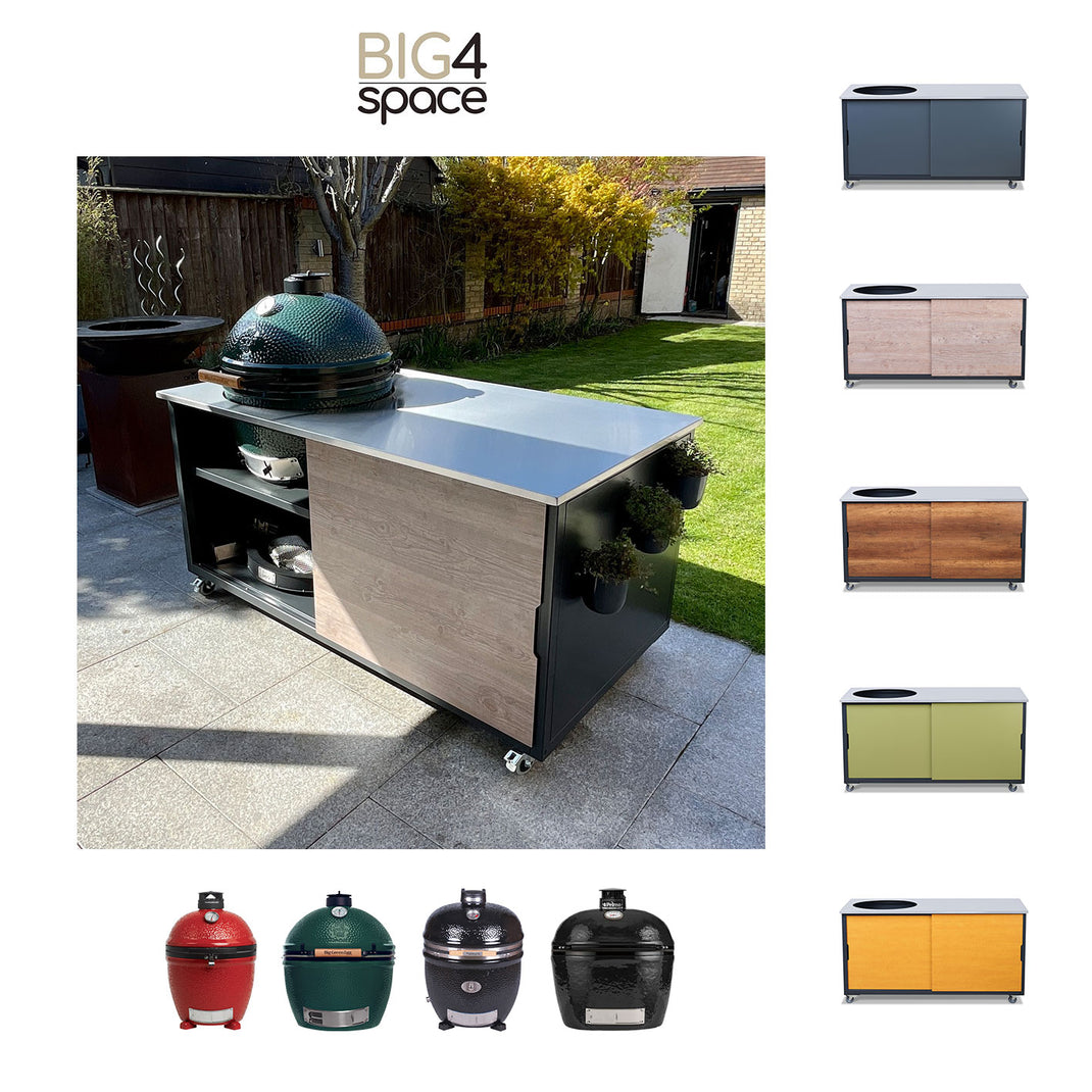 BIG4SPACE premium outdoor kitchen, kamado table, BBQ Gazebo, Pergola ...