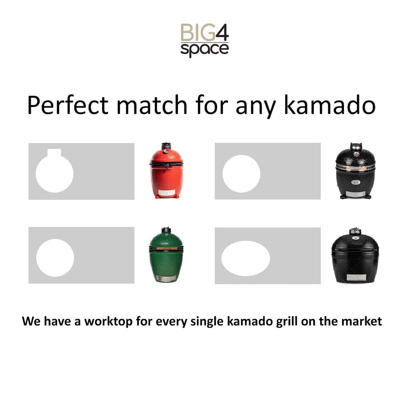 BIG4SPACE 150 outdoor kamado cart outdoor kitchen – KamadoSpace